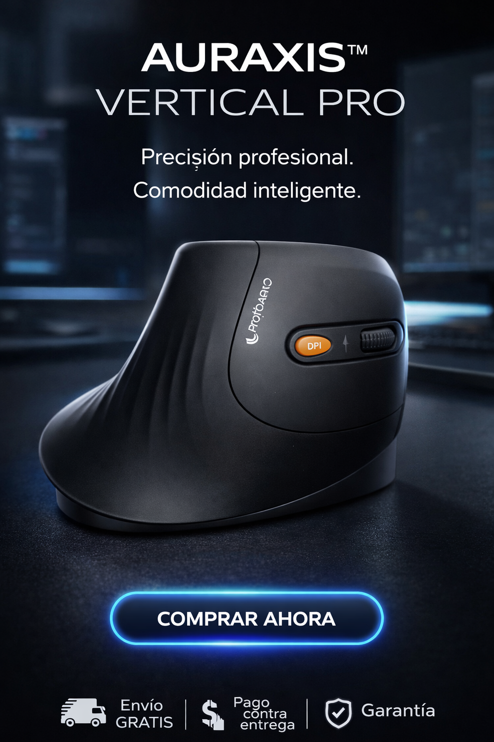 AURAXIS™ Vertical Pro-Mouse Ergonomico – SJ MARKET